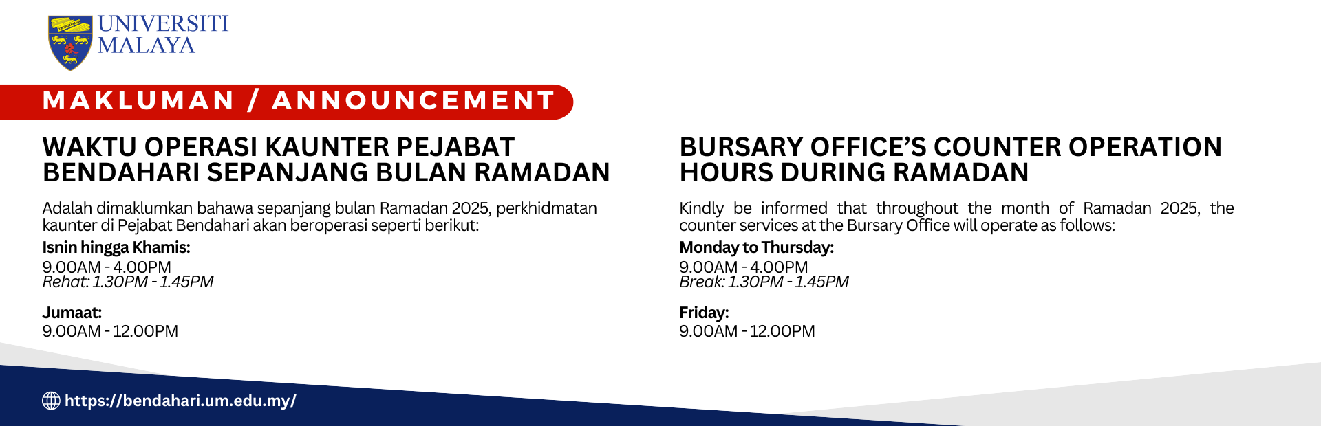 Welcome to Bursary
